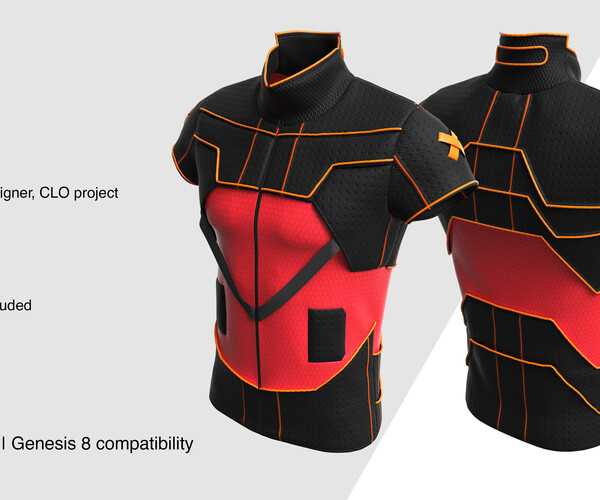 ArtStation - Man's Sci-Fi Jacket | Game Assets