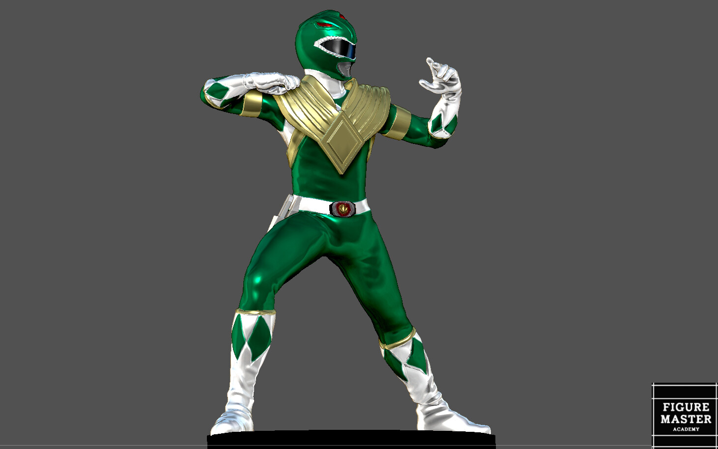 ArtStation - GREEN RANGER MIGHTY MORPHIN POWER RANGERS CHARACTER 3D ...