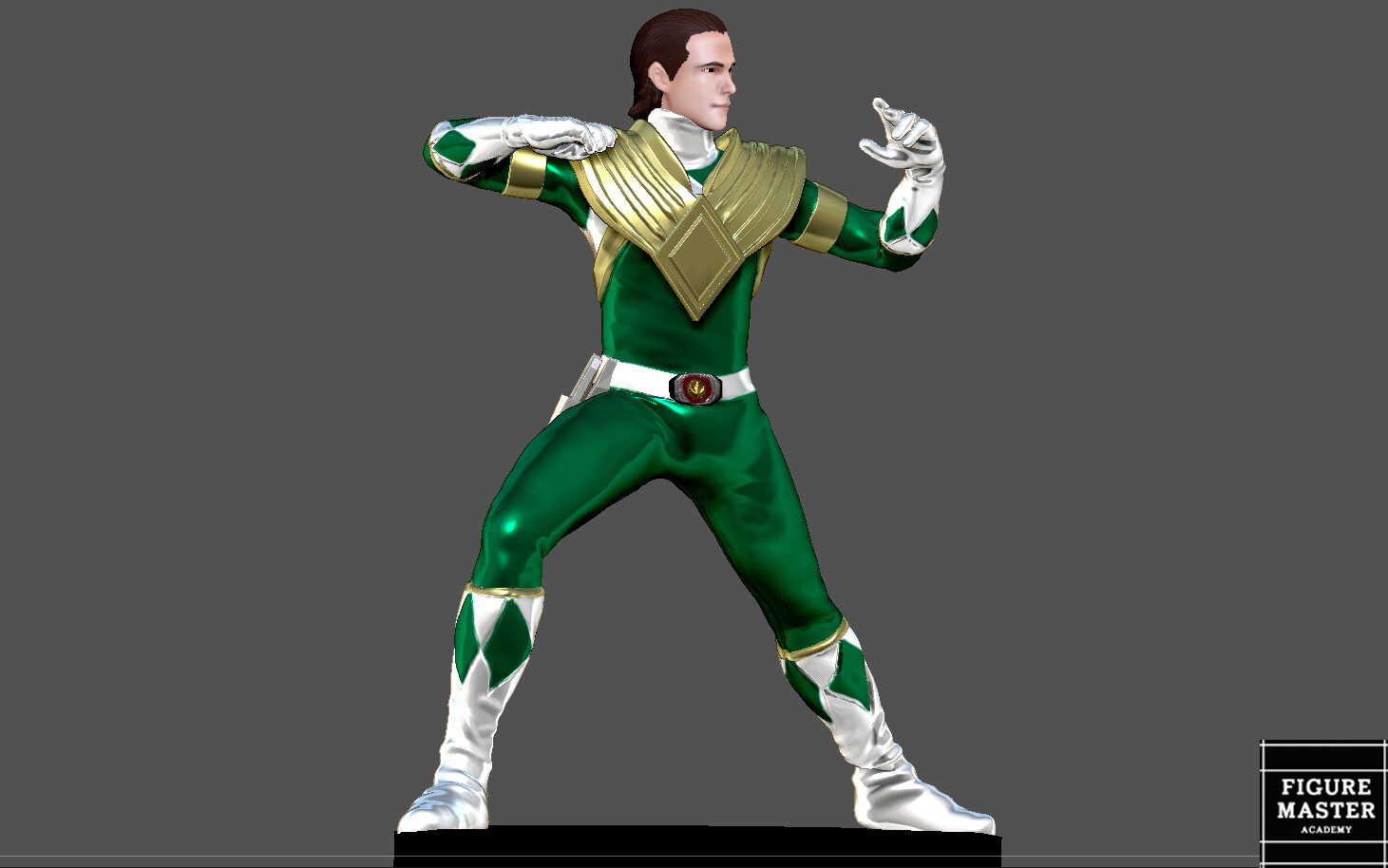 ArtStation - GREEN RANGER MIGHTY MORPHIN POWER RANGERS CHARACTER 3D ...