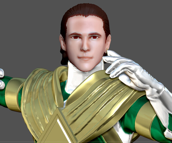 ArtStation - GREEN RANGER MIGHTY MORPHIN POWER RANGERS CHARACTER 3D ...