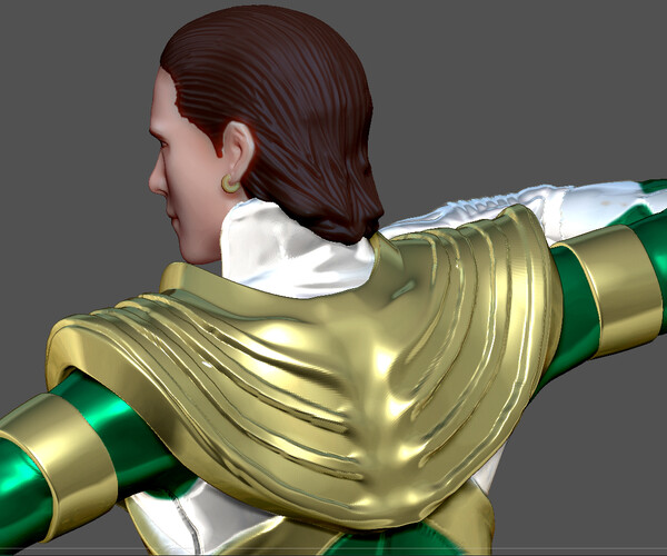 ArtStation - GREEN RANGER MIGHTY MORPHIN POWER RANGERS CHARACTER 3D ...