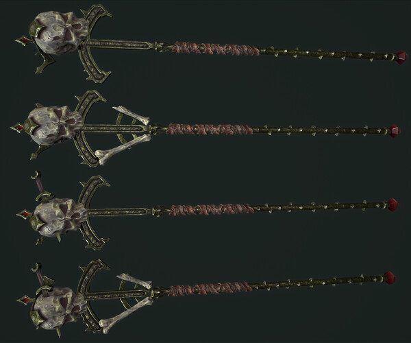 ArtStation - Fantasy undead weapons collection | Game Assets