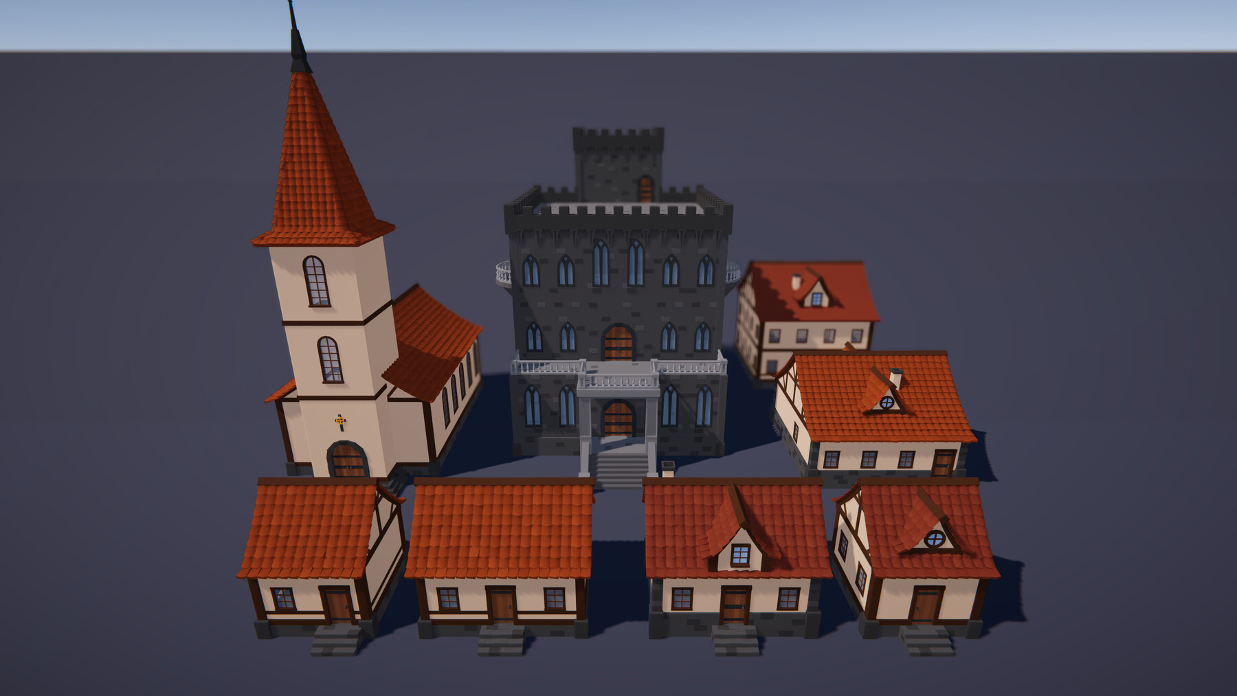 ArtStation - Low Poly Medieval Village Vol.2 asset for Unity 3D | Game ...