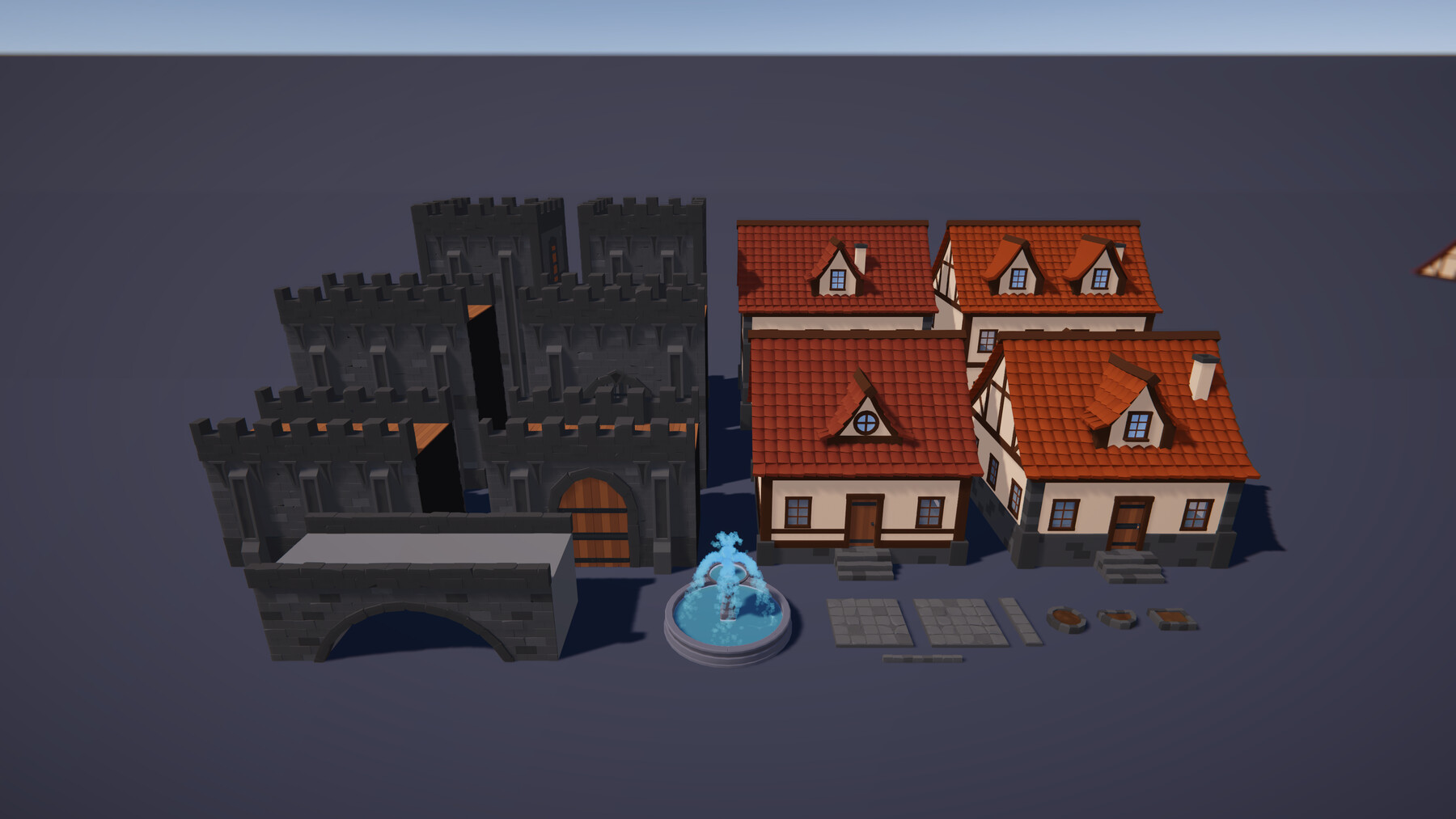 ArtStation - Low Poly Medieval Village Vol.2 asset for Unity 3D | Game ...