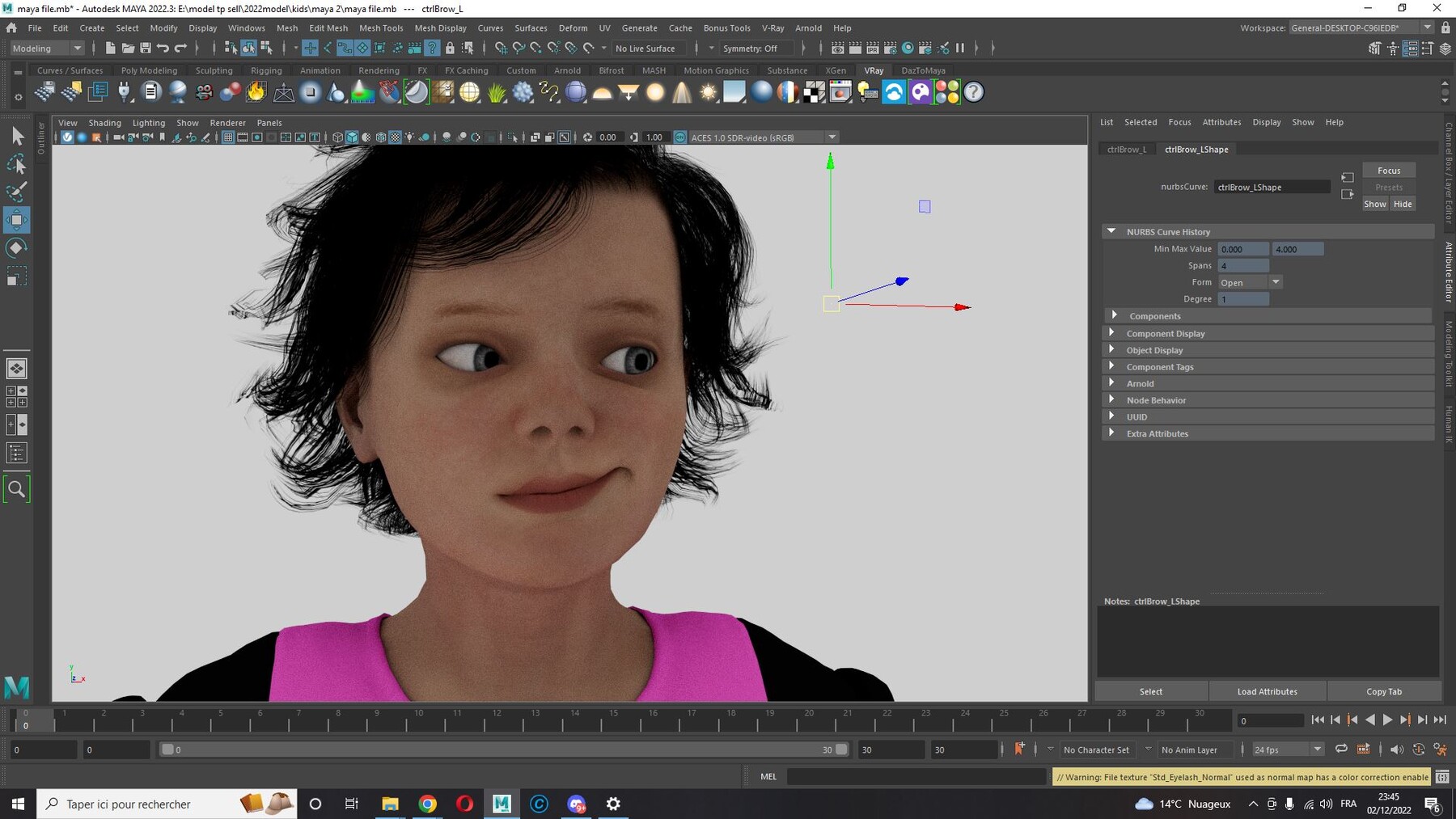 ArtStation - Realistic Girl child | Game Assets