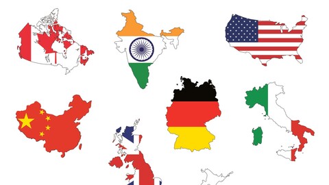 ArtStation - Countries Flags and Map design. EPS Template File | Artworks