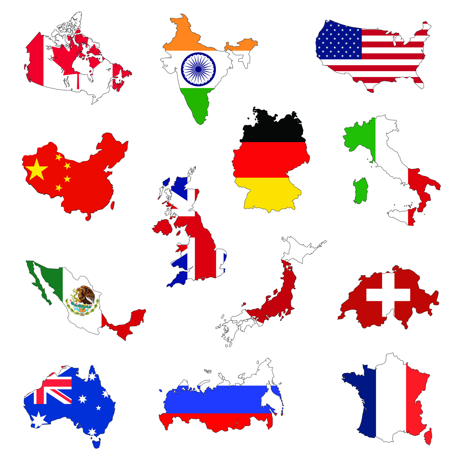 ArtStation - Countries Flags and Map design. EPS Template File | Artworks