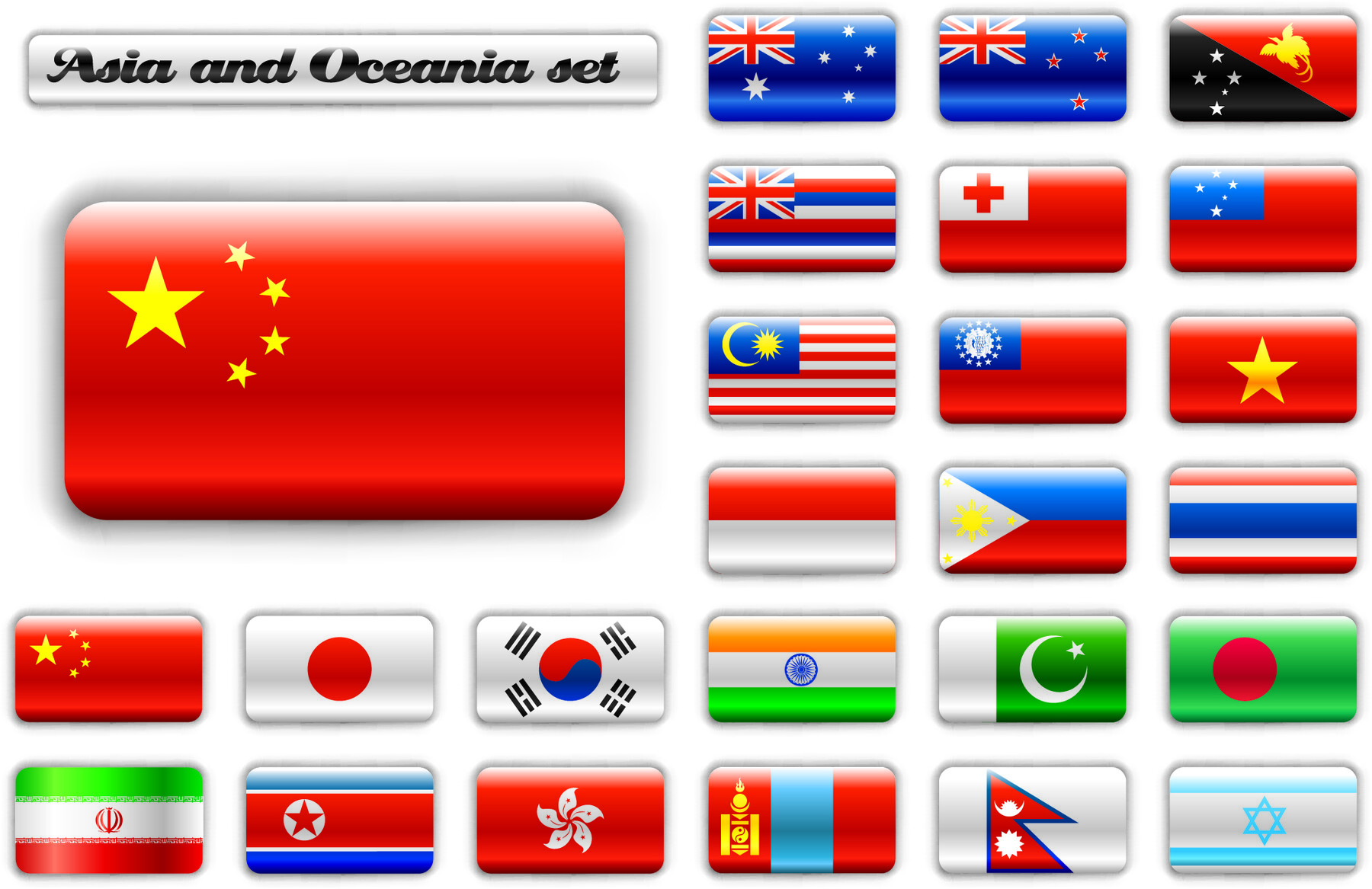ArtStation - Set of World Flags Icons mix design. EPS Template File ...