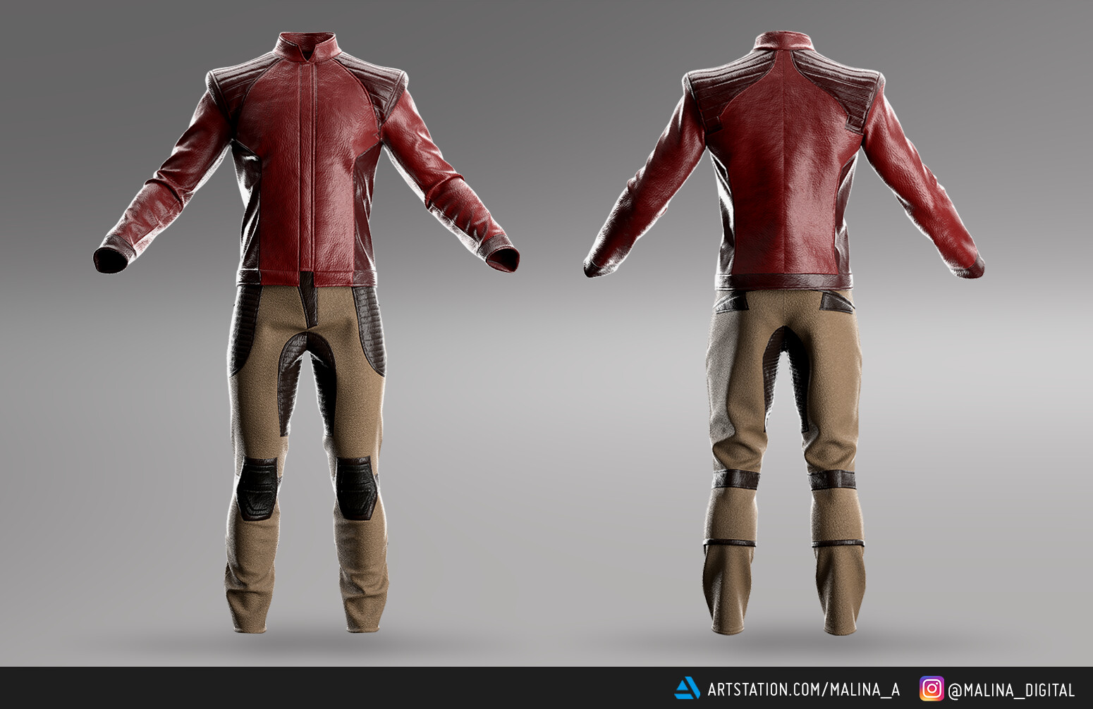 ArtStation - Men's outfit_027. Marvelous Designer/Clo3d + OBJ + Blend ...
