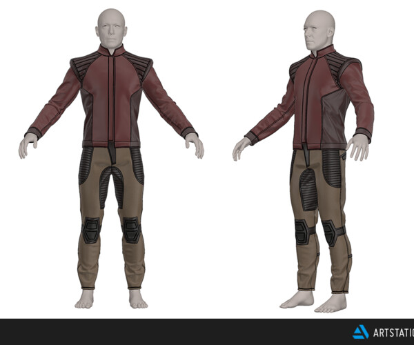 ArtStation - Men's outfit_027. Marvelous Designer/Clo3d + OBJ + Blend ...