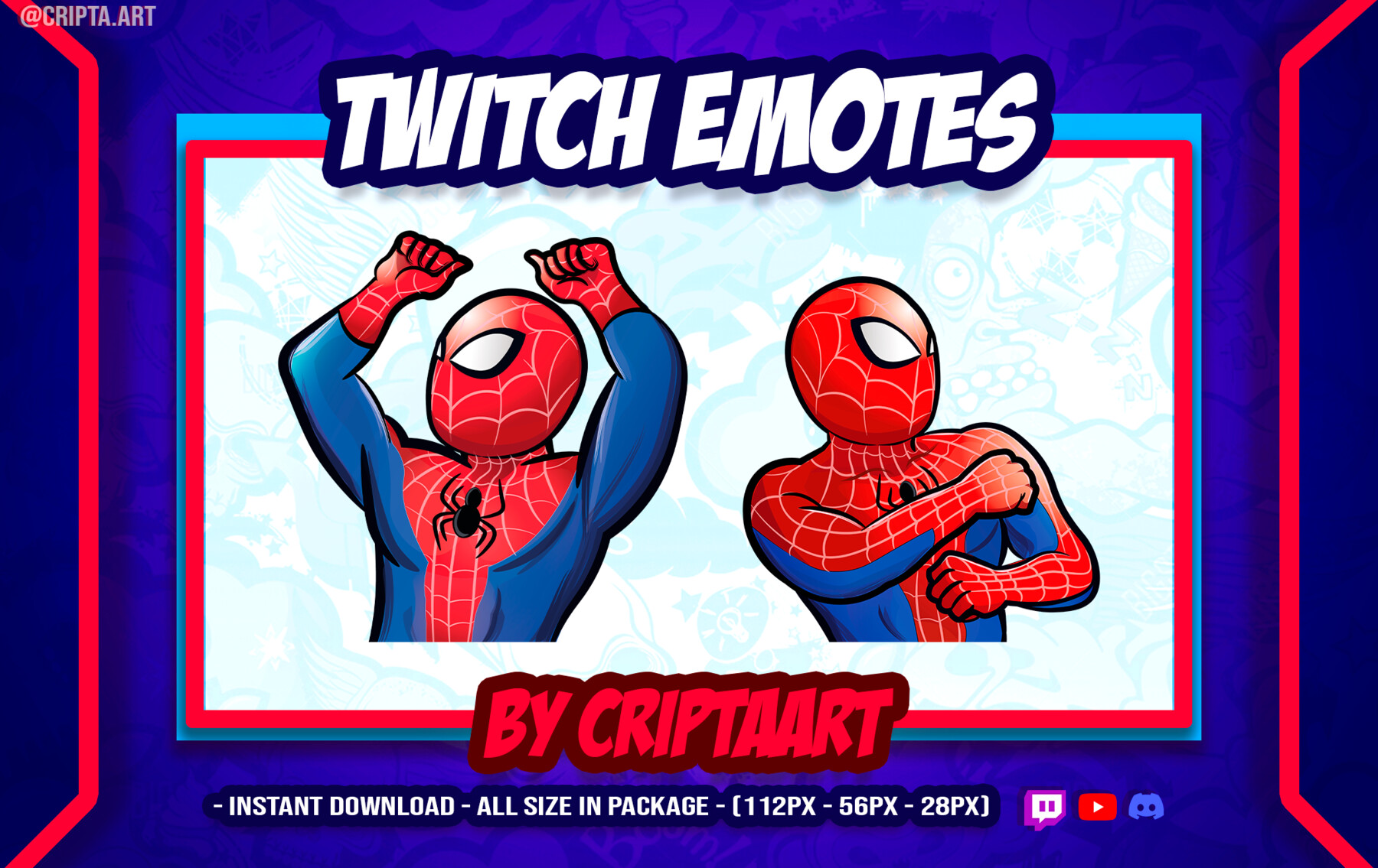 ArtStation - Twitch Emote (x2) / Avengers Emote / Spider Man Emote ...