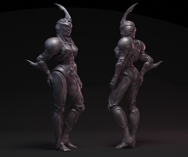 ArtStation - Printed model of Guyver Girl | Resources
