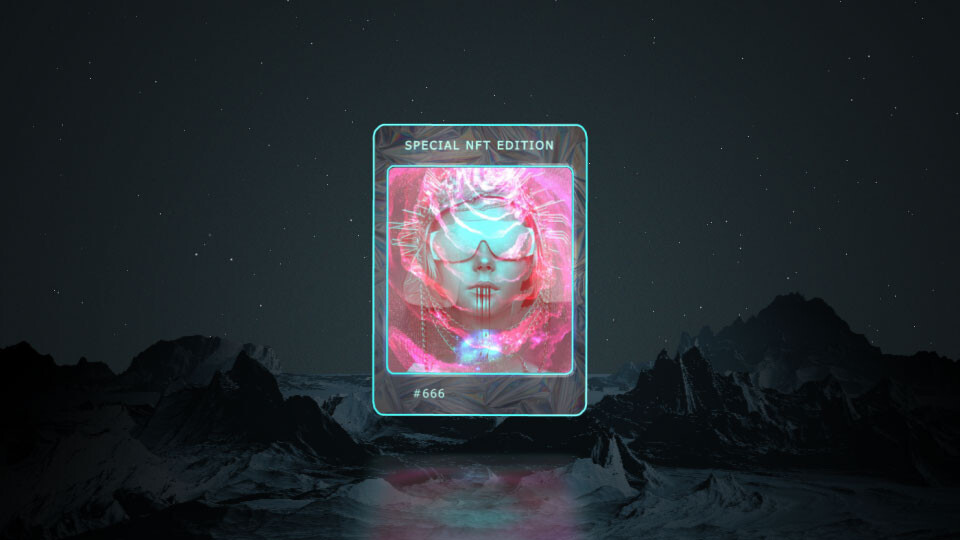 ArtStation - 3D NFT Card Template | Artworks