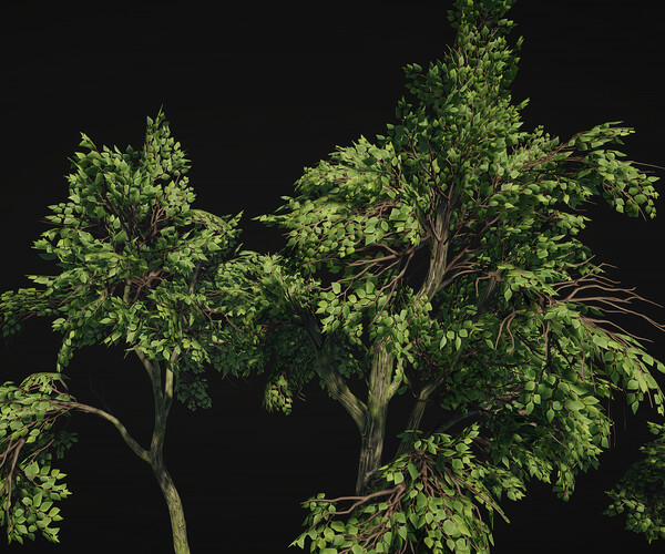 ArtStation - Stylized Birch Trees | Game Assets