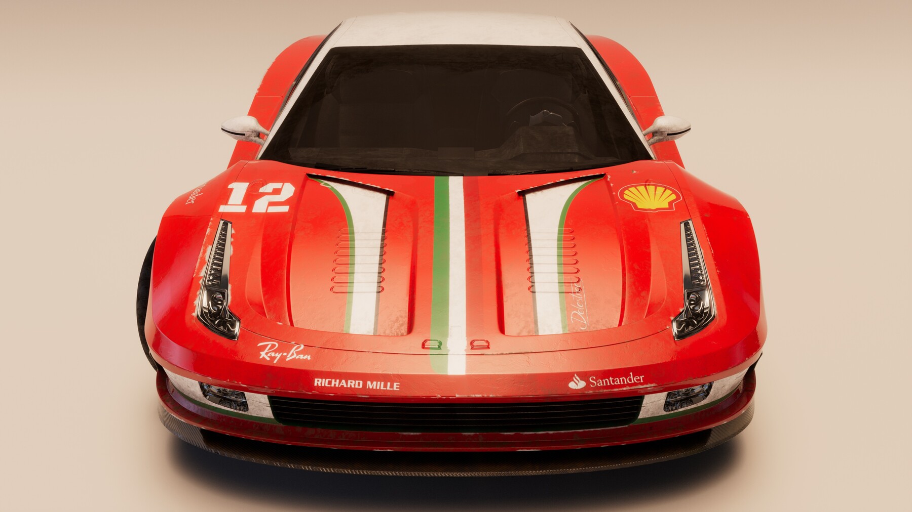 ArtStation - Concept car - Testarossa remake | Game Assets