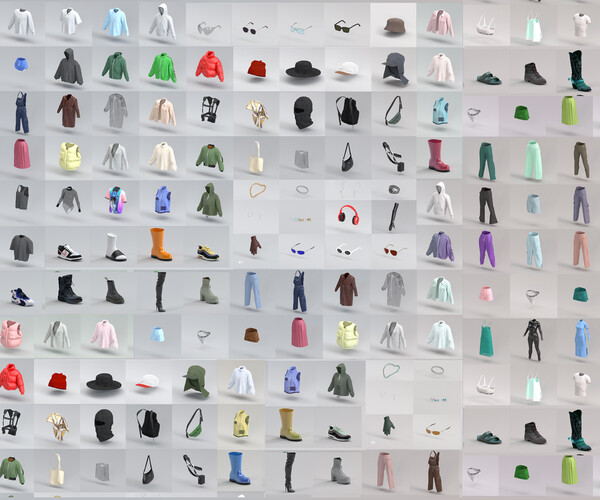 ArtStation - Digital Fashion VERYBASICS - VirtualWardrobe & Asset Pack ...