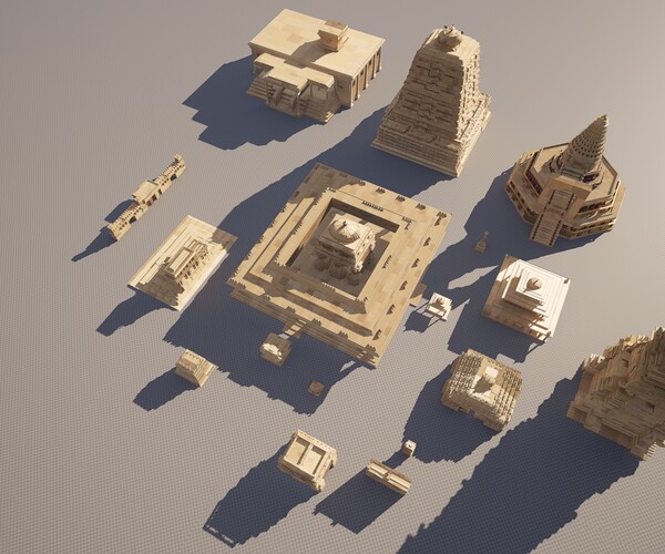 ArtStation - Temple Kitbash 3D KIT | Resources