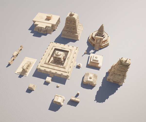 ArtStation - Temple Kitbash 3D KIT | Resources