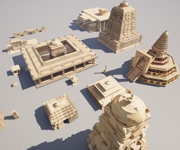 ArtStation - Temple Kitbash 3D KIT | Resources