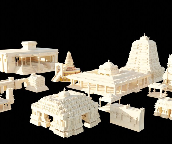 ArtStation - Temple Kitbash 3D KIT | Resources