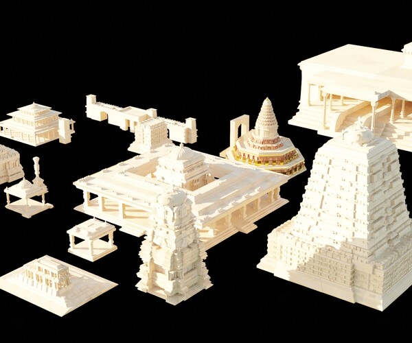 ArtStation - Temple Kitbash 3D KIT | Resources