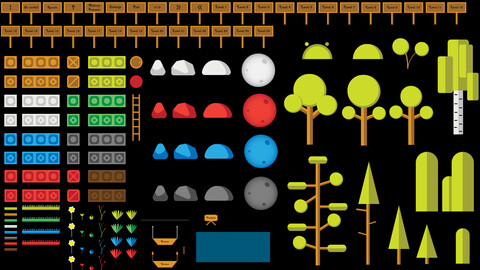 ArtStation - Simple 2D Platform Graphics Pack | Game Assets