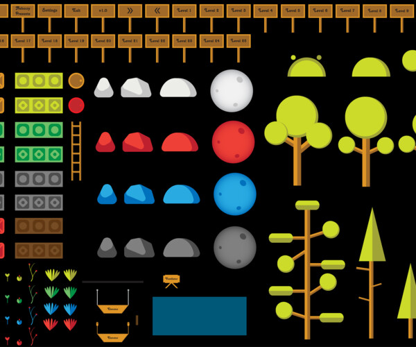 ArtStation - Simple 2D Platform Graphics Pack | Game Assets
