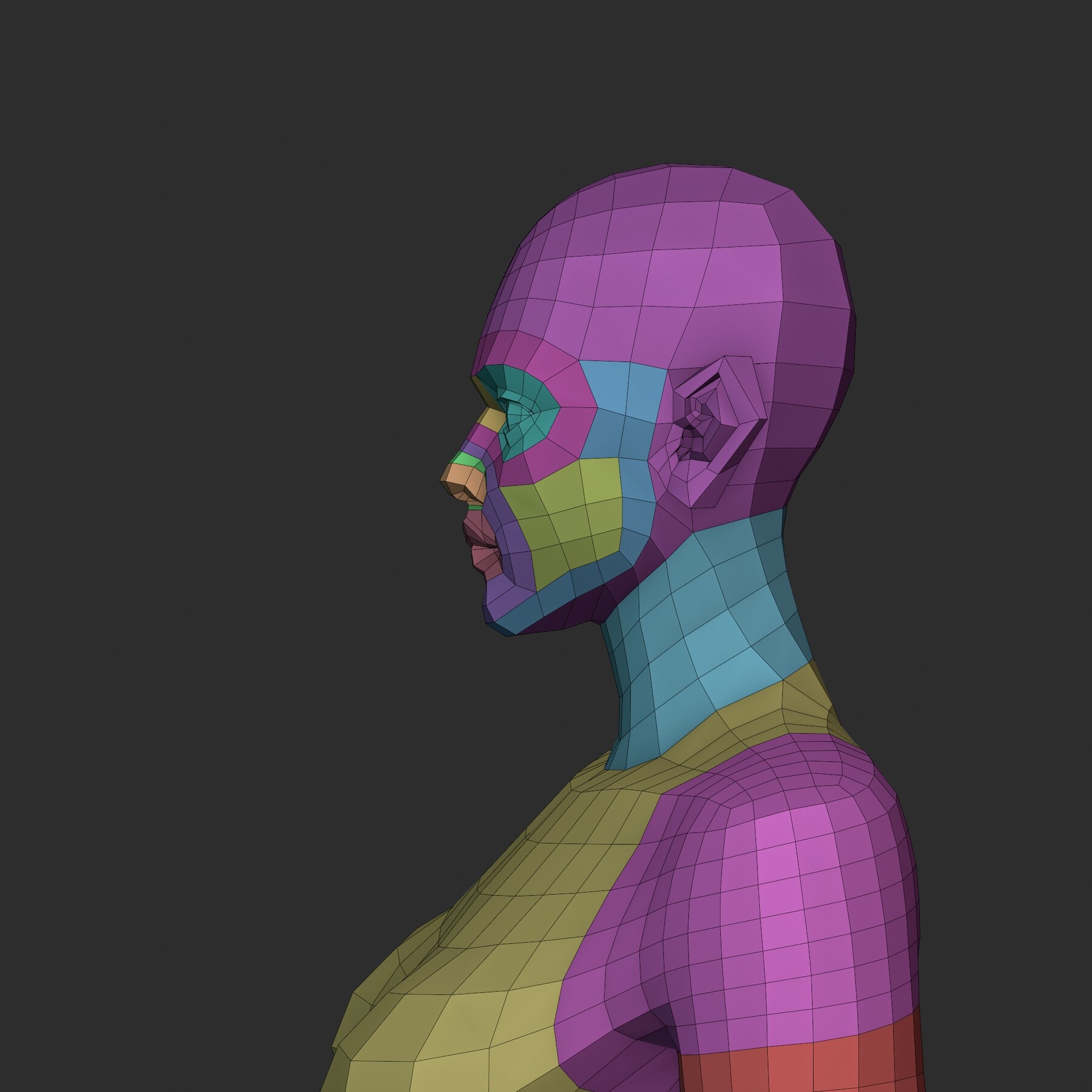 ArtStation - Stylized Lowpoly Female Basemesh | Resources