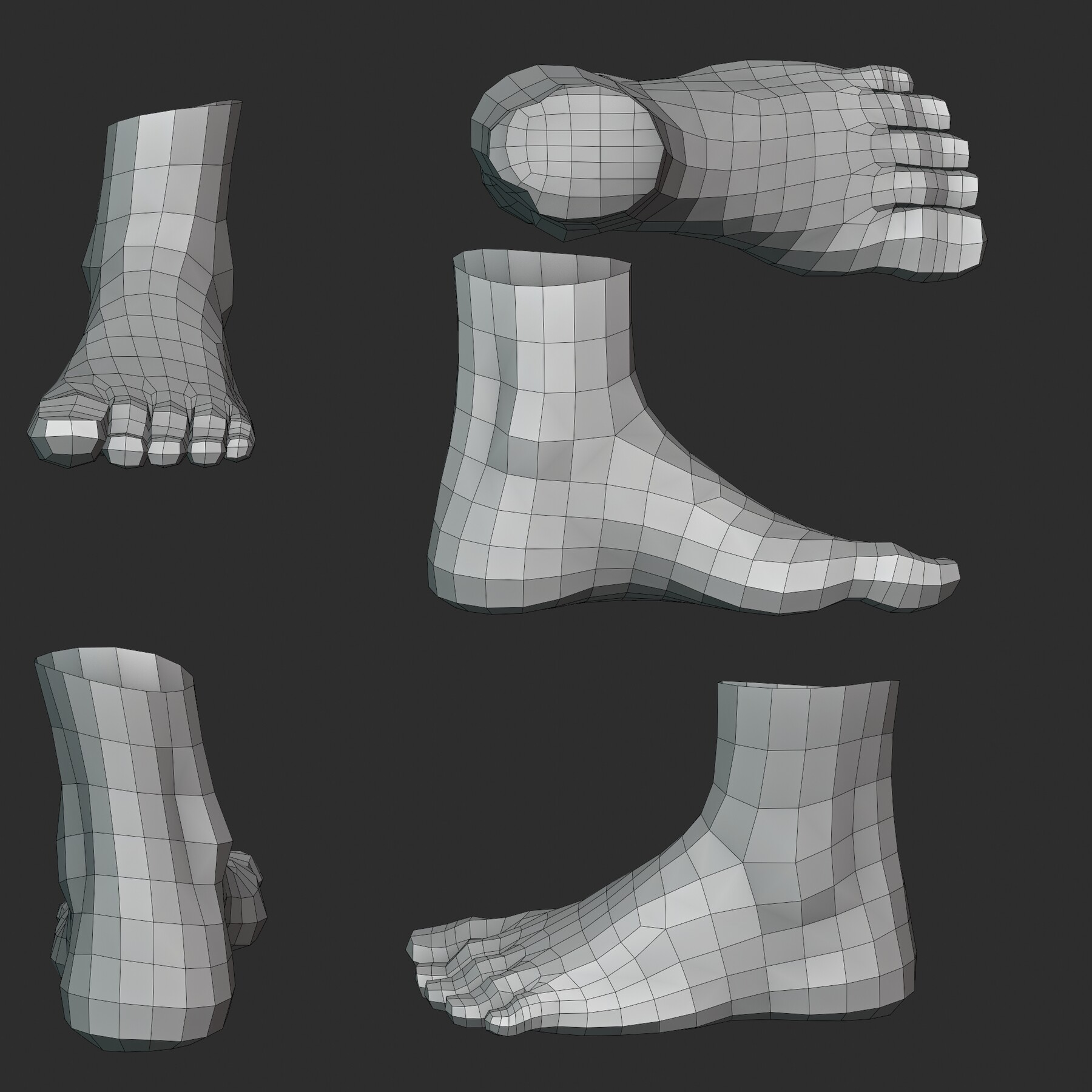 ArtStation - Stylized Lowpoly Female Basemesh | Resources