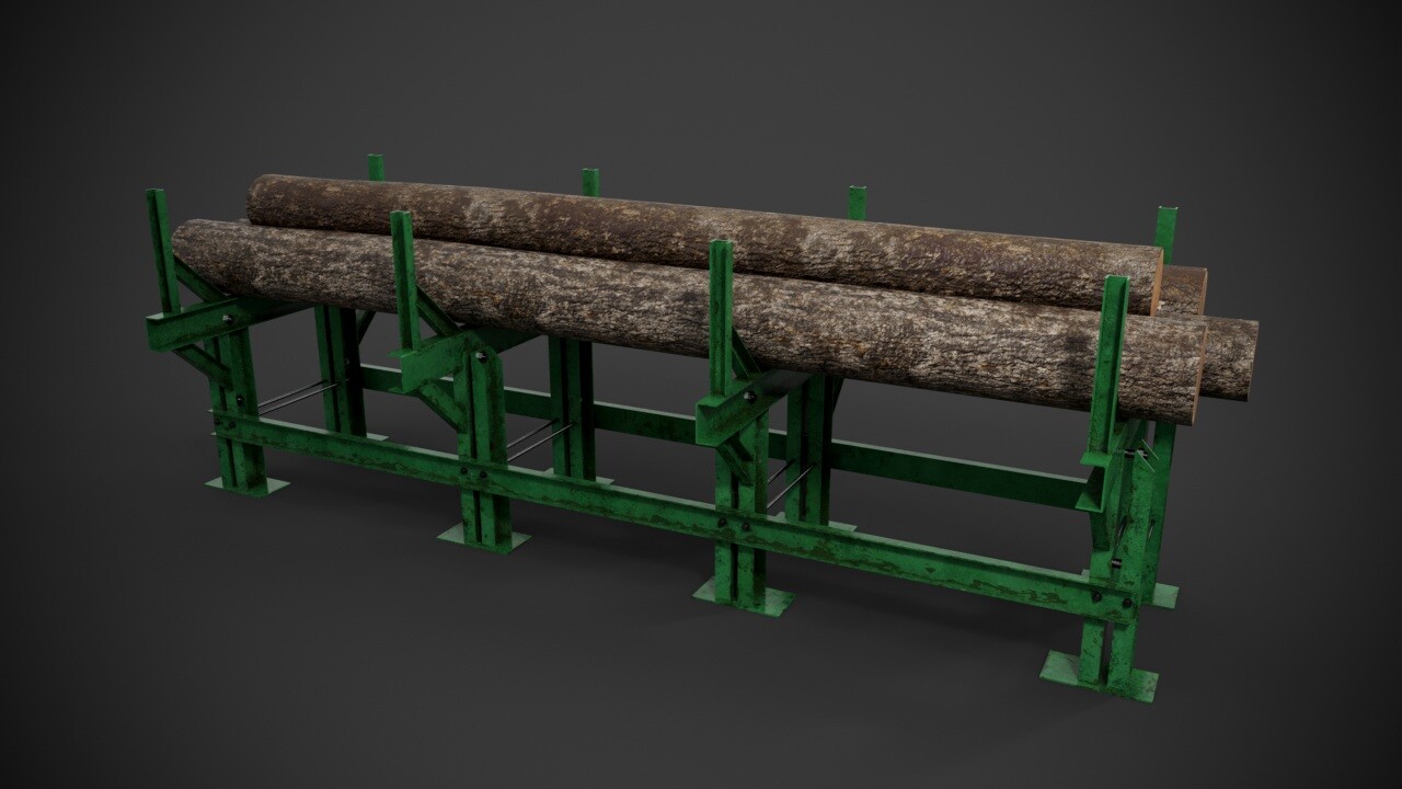 ArtStation - Industrial wood rack | Resources