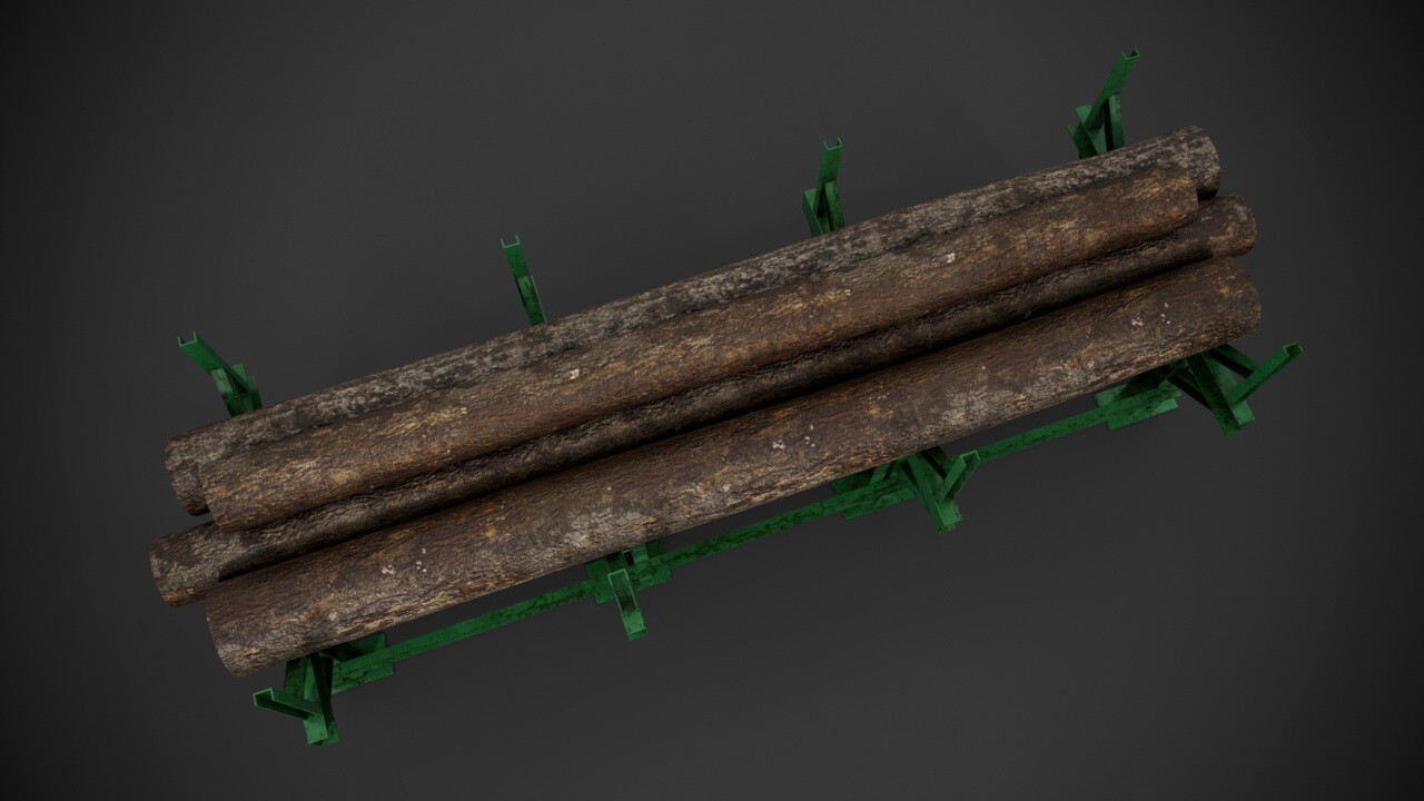 ArtStation - Industrial wood rack | Resources