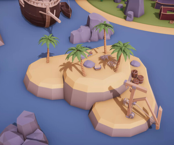 ArtStation - Low Poly Island Mega Pack RG | Game Assets