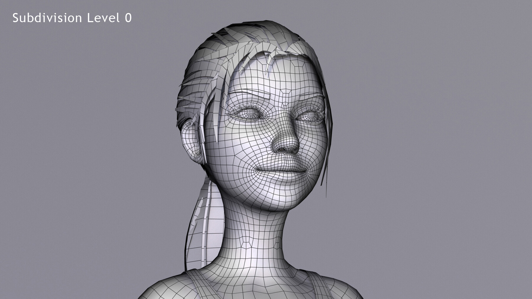 ArtStation - Kristen Cartoon Girl(Rig) V1 | Game Assets