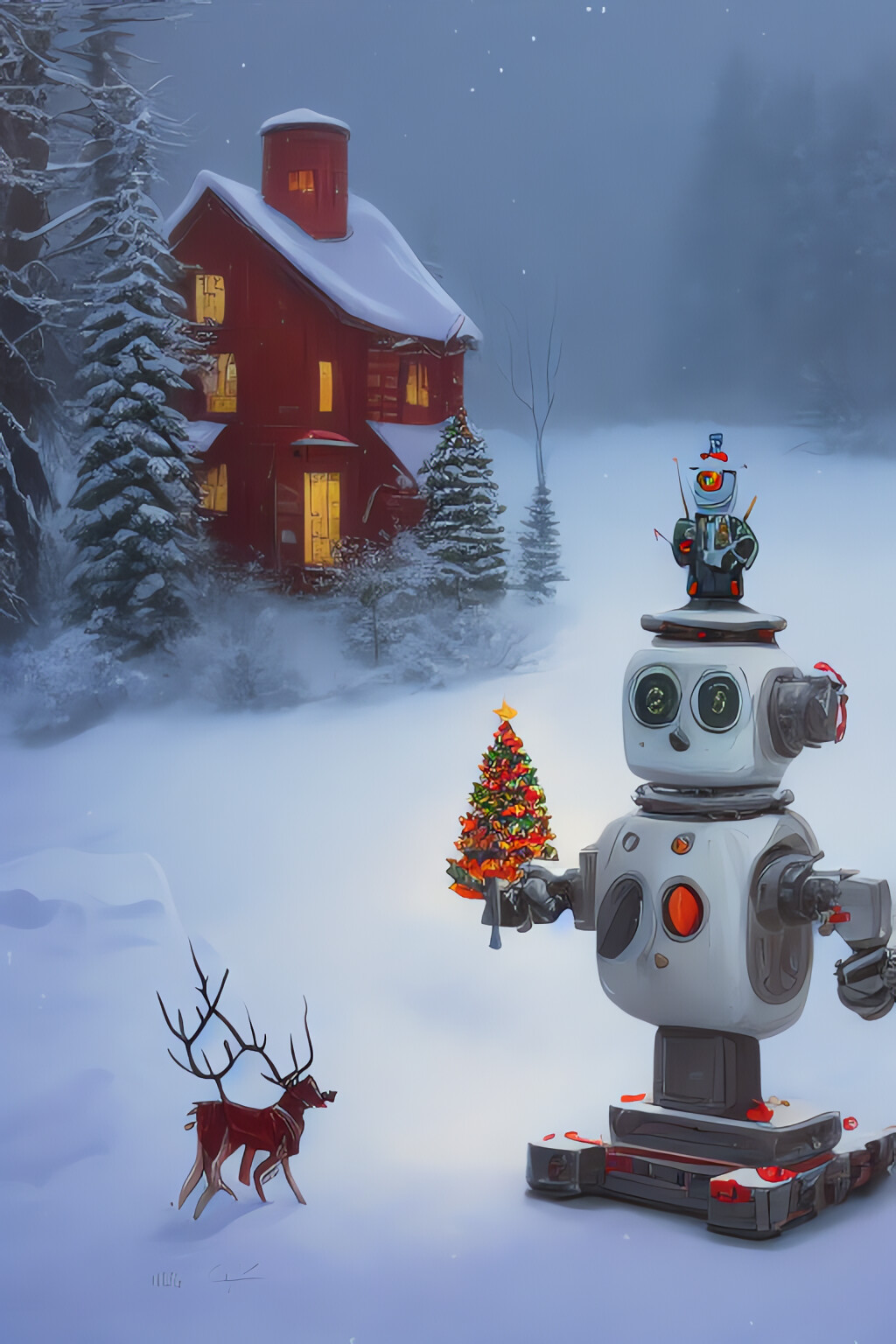 ArtStation - Christmas robots 1 | Artworks