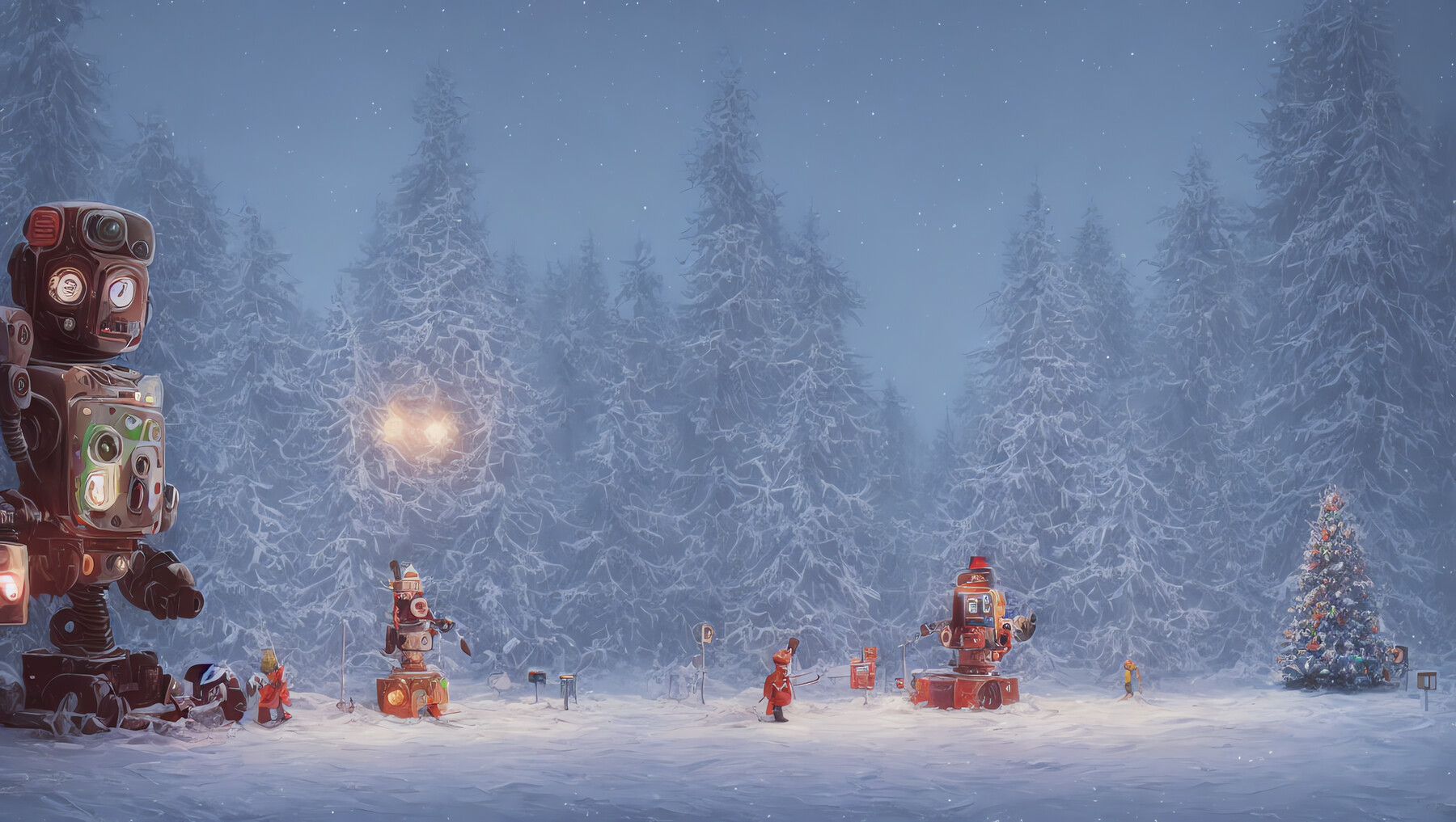 ArtStation - Christmas robots 2 | Artworks