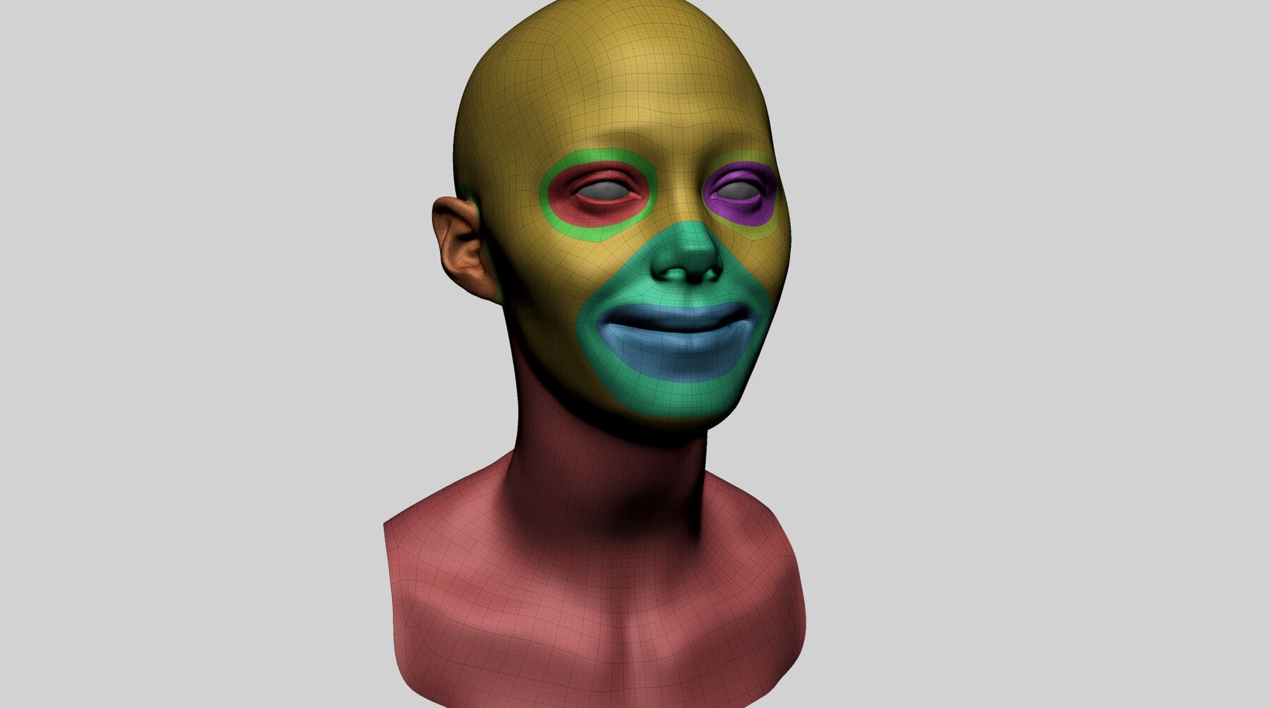 ArtStation - Female Head Basemesh - Expressions | Resources