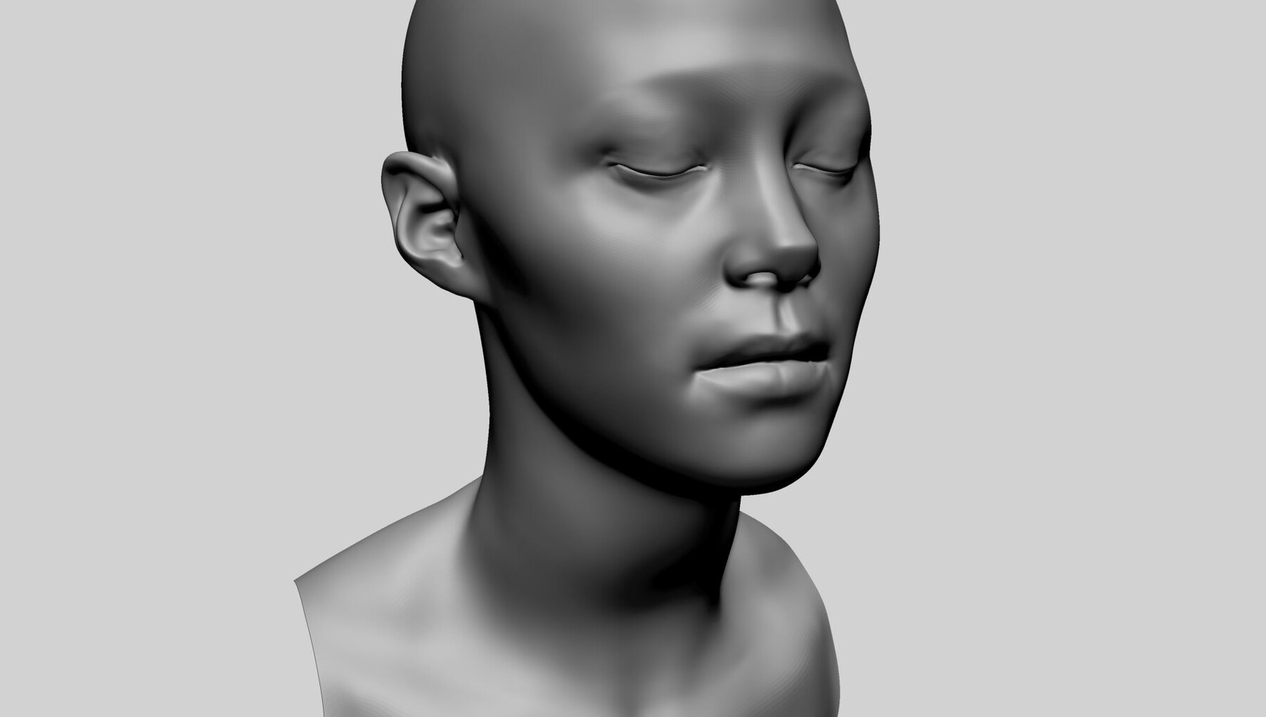 ArtStation - Female Head Basemesh - Expressions | Resources