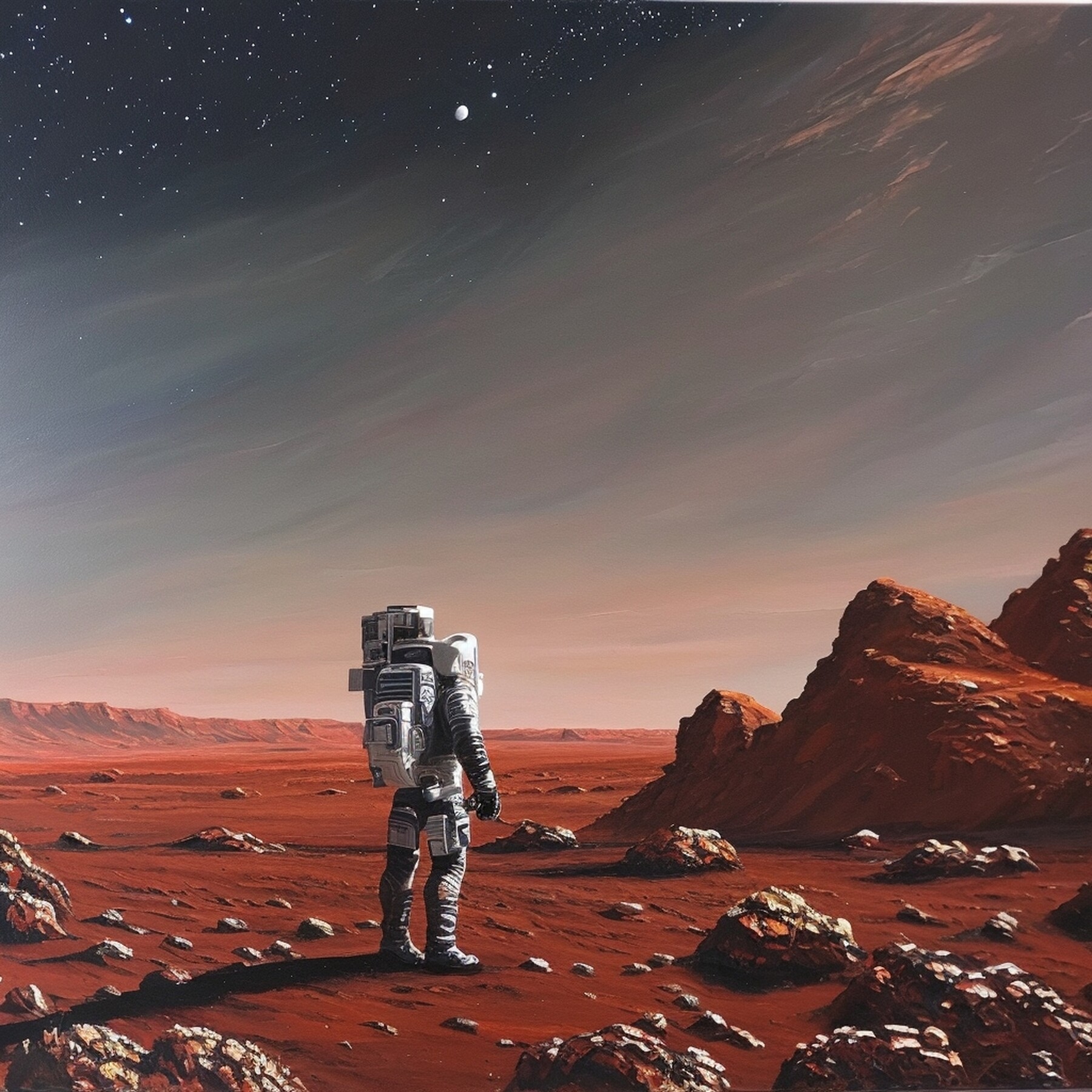 ArtStation - Man on Mars concept art | Artworks