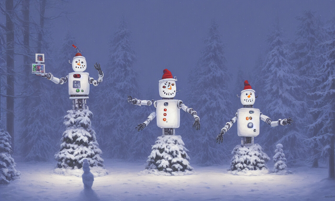 ArtStation - Christmas cards and robots pack | Artworks