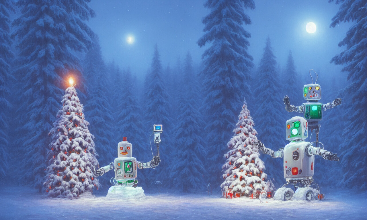 ArtStation - Christmas cards and robots pack | Artworks