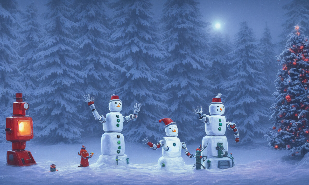 ArtStation - Christmas cards and robots pack | Artworks