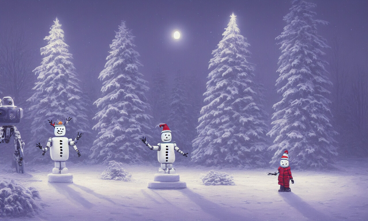 ArtStation - Christmas cards and robots pack | Artworks