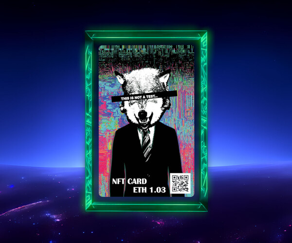 ArtStation - 3D NFT Card Template V5 | Artworks