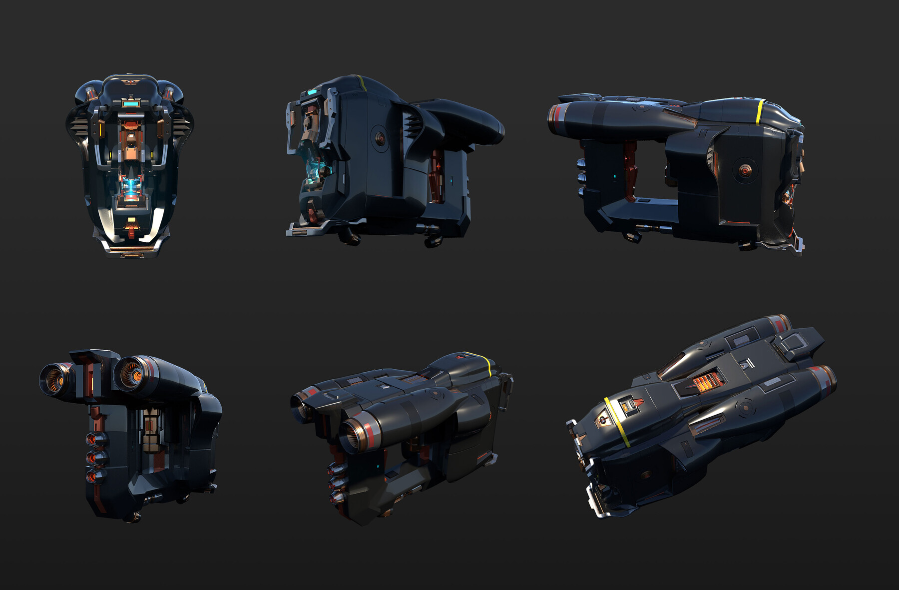 ArtStation - Sci Fi Spaceship Pack Vol. 2 | Resources
