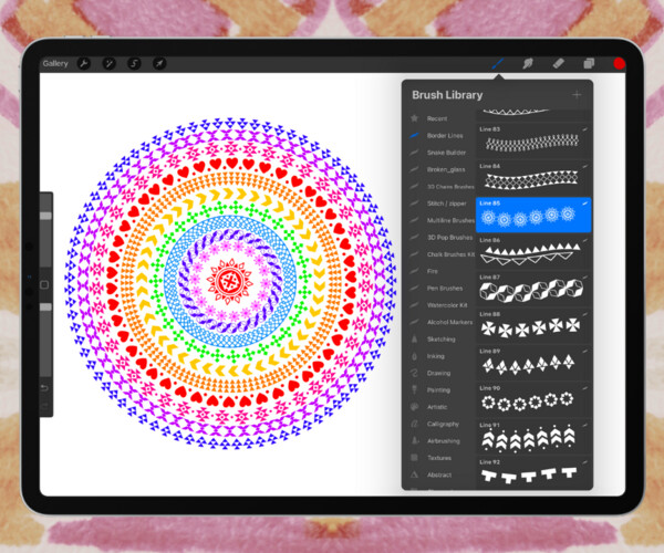 ArtStation - Border Brush Set For Procreate | Brushes