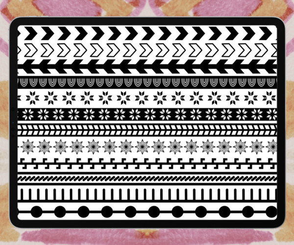 ArtStation - Border Brush Set For Procreate | Brushes