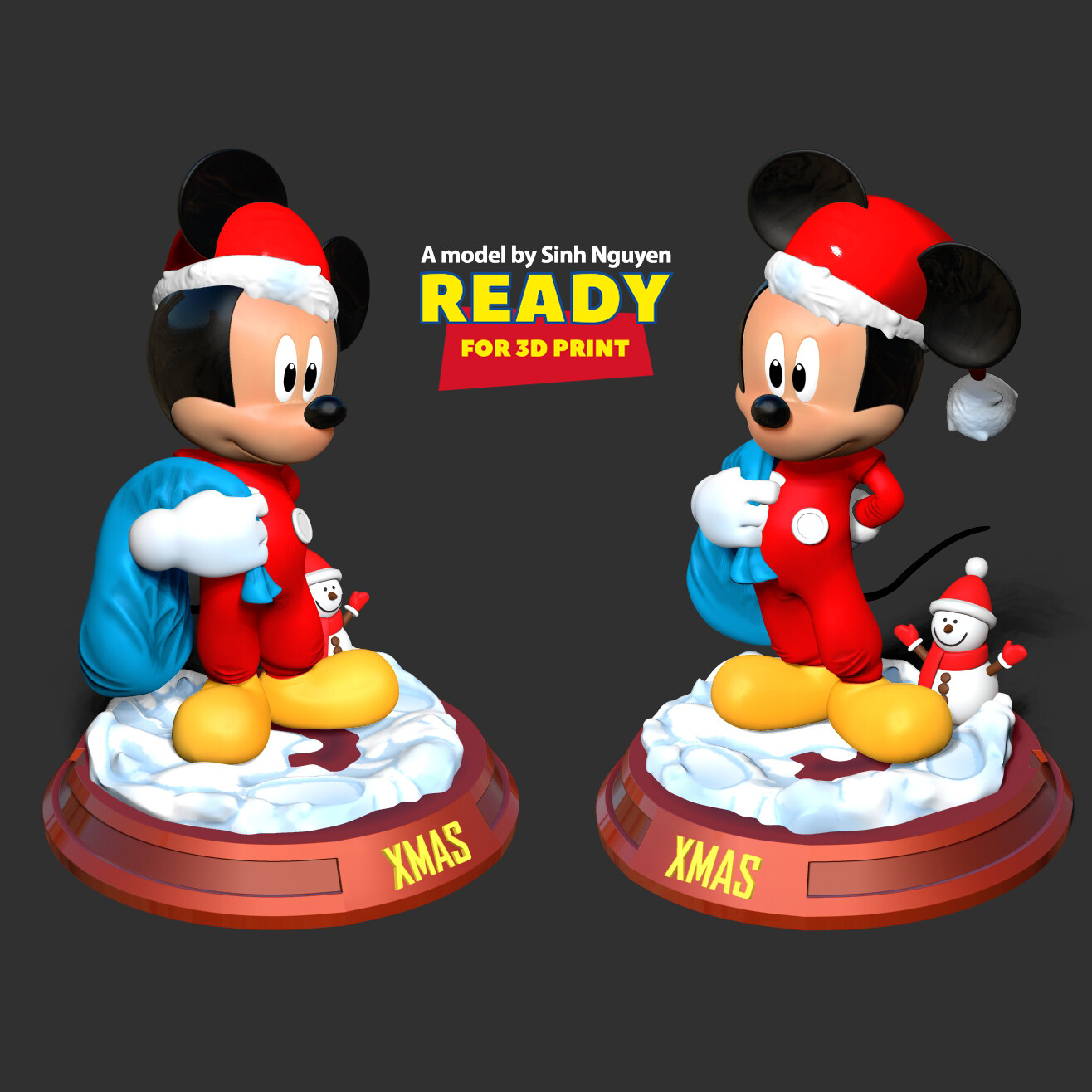 ArtStation - Santa Mickey Mouse | Resources