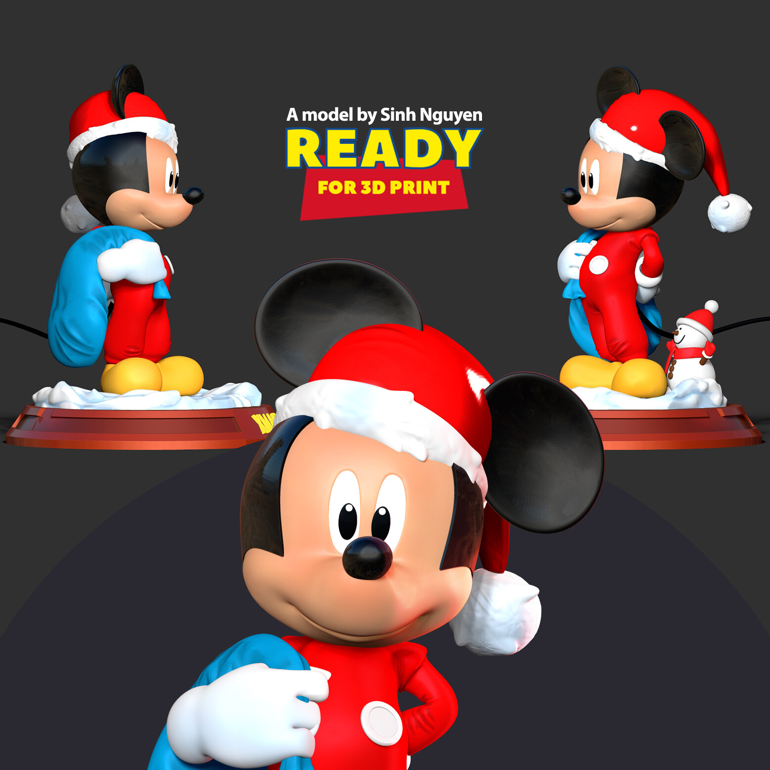ArtStation - Santa Mickey Mouse | Resources