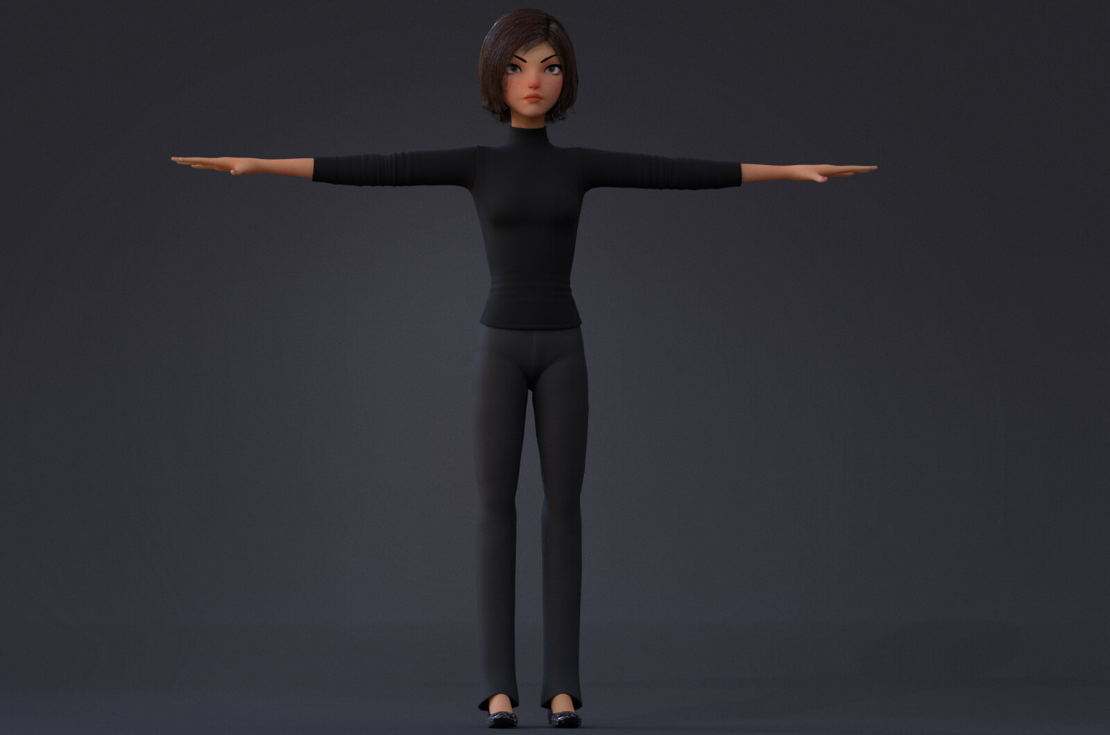 ArtStation - Violet Cartoon character with 2 outfit | Game Assets