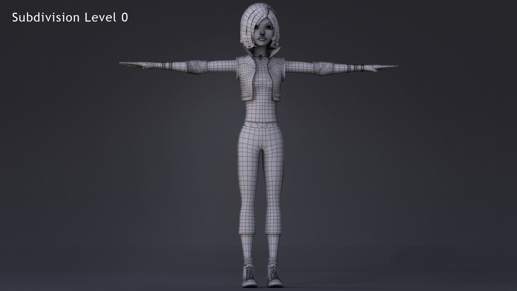 ArtStation - Violet Cartoon character with 2 outfit | Game Assets